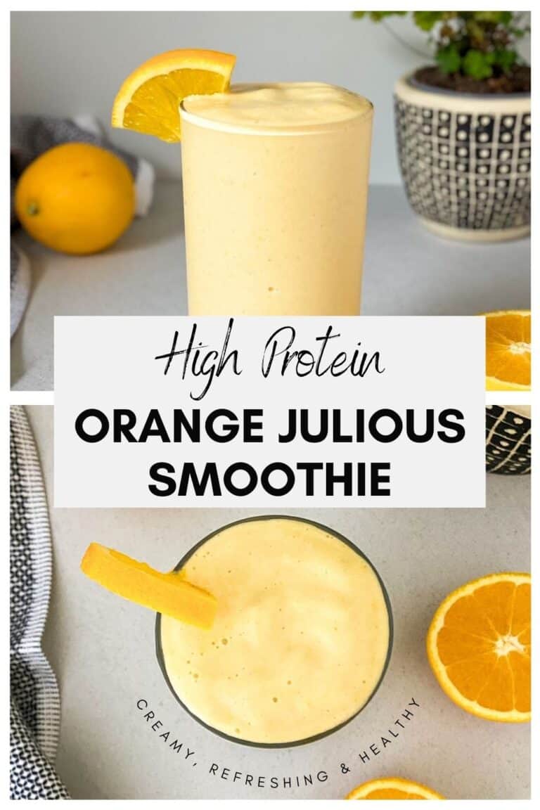Orange Protein Smoothie (29g Protein!)| Creamy & Healthy - Amber's ...